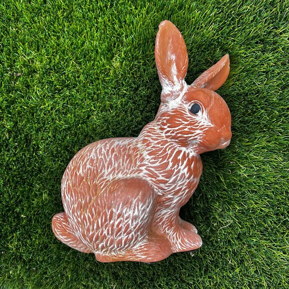 Garden Accents | Accents | Garden Bunny Terracotta Wwhitewash Accents 5 ...